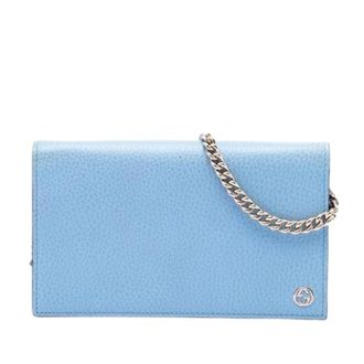 Gucci Pre-owned Betty Wallet on Chain - Femme - Pre-owned - Bleu - Taille: ONE Size