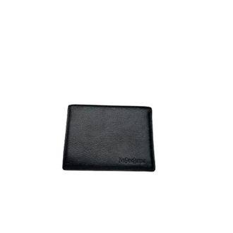 Saint Laurent Portefeuille bifold en cuir grain&eacute; Pre-owned - Femme - Pre-owned - Noir - Taille: ONE Size