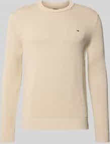 Tommy Jeans Regular Fit Strickpullover aus reiner Baumwolle