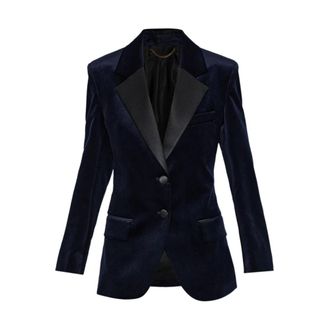 Victoria Beckham Veste cintr&eacute;e &agrave; un bouton - Femme - Vestes - Bleu - Taille: 34 FR