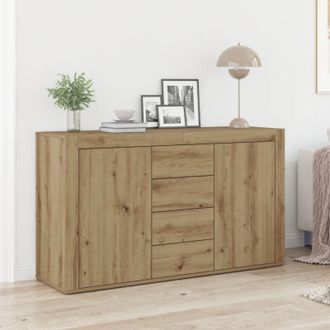vidaXL Sideboard Eiche handwerklich 120 x 36 x 69 cm Holzwerkstoff vidaXL