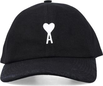 Ami Homme, Accessoires, Noir, Taille: ONE Size Ami De Coeur Felt Cap