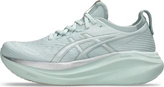 Asics Gel-Nimbus 27 Damen-Laufschuh, Pure Aqua/White, 40.5 EU