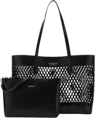 Guess Femme, Sacs, Noir, Taille: ONE Size Sac &agrave; main avec pochette int&eacute;rieure