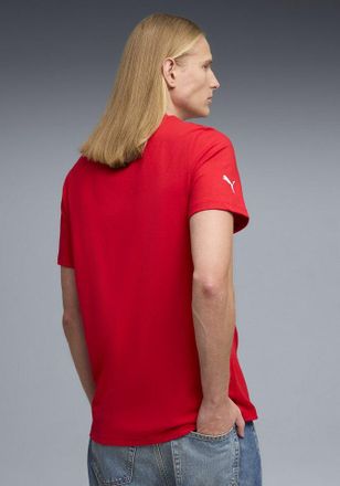 Puma T-Shirt FERRARI COLORED SHIELD TEE Regular Fit, Kurzarm, f&uuml;r Motorsport-Fans, Rundhalsausschnitt