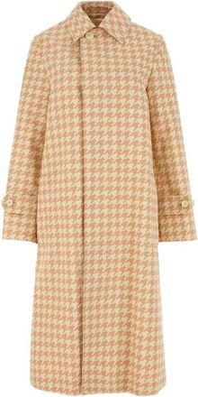 Burberry Femme, Manteaux, Orange, Taille: 32 FR Manteau en serg&eacute; brod&eacute;