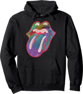 THE ROLLING STONES Rolling Stones Offizielle Farbe Zunge Pullover Hoodie