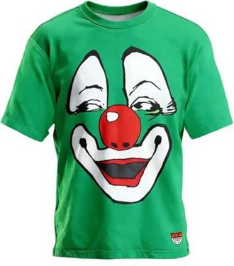 Generico T-shirt de clown pour homme Costumes de carnaval pour homme T-shirt &agrave; manches courtes amusant Tops de Cologne Doux Confortable Chaud Outfit pour festi