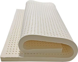 Generic Matratzenauflage aus 100 % Naturlatex, atmungsaktiver OrgaMemory Schaum, Wabenbel&uuml;ftung, weich und bequem, 10 cm dick, perfekt f&uuml;r Queen-Size-Betten, 