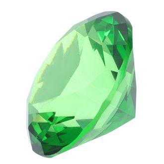 NUOBESTY Künstlicher Kristall Diamant Deko Grün Schimmernde Hochzeit Tischdekoration Romantische Wohnaccessoire Geschenk Für Hochzeitsfeier Brautdusche