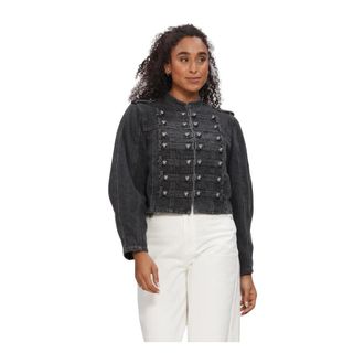 Y.A.S Denim Jacket - - Jackets - Damen - Schwarzk - L