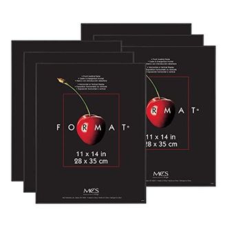 MCS Lot de 6 Cadres de Format, Noir, 27,9 x 35,6 cm