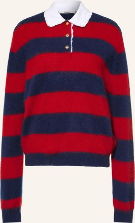 Maje Strick-Poloshirt rot