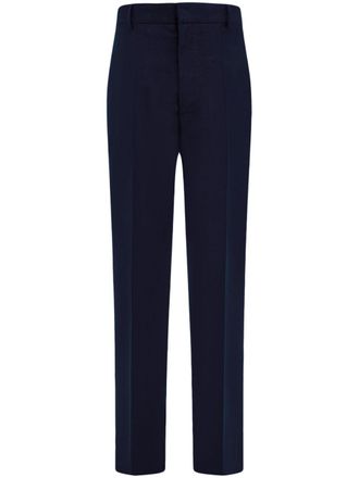 Ferragamo pantalon en coton biologique - Bleu