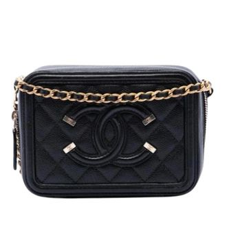 Chanel Pre-owned Quilted Caviar Crossbody Bag - - Pre-owned - Damen - Schwarzk - ONE SIZE