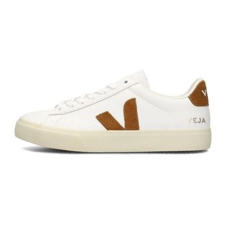 Veja Femme, Chaussures, Blanc, Taille: 37 EU Baskets en Cuir Blanc pour Femmes Campo