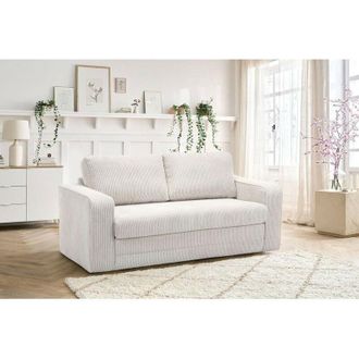BOBOCHIC Bobochic - Canap&eacute; droit convertible d&eacute;plimousse come velours c&ocirc;tel&eacute; Beige