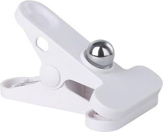 Eglo Klemme für LED Wandleuchte Muraglie, Zubehör Akku Klemmlampe, Flexible Klammer aus Kunststoff in weiß