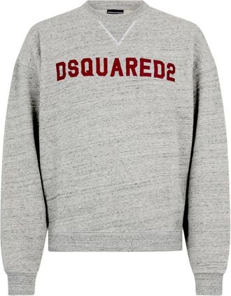 Dsquared2 Homme, Sweatshirts et sweats &agrave; capuche, Gris, Taille: M D2 College Crewneck SweaT-shirt