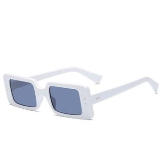 Generic Lunettes De Soleil Carr&eacute;es &Agrave; Petite Monture For Homme, Id&eacute;ales For Les Vacances Et La Conduite En Ext&eacute;rieur(White)