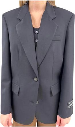 Erika Cavallini Semi Couture Femme, Vestes, Noir, Taille: 40 FR Blazer Structur&eacute; avec Gilet Coordonn&eacute;