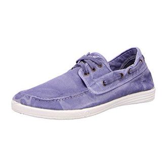 Natural World Eco - 303E Mens Trainers - Organic Cotton Boat Shoes- 100% EcoFriendly - Light Blue Color