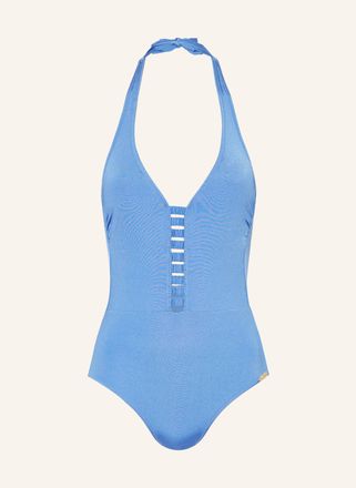 Watercult Watercult Neckholder-Badeanzug Shimmering Solids lila