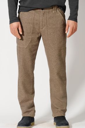 Hempage Hempage Herren vegan Hose Hahnentritt Shitake Braun
