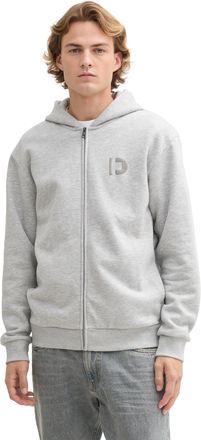 Tom Tailor Herren 1043954 Sweatshirt, 15398-Light Stone Grey Melange, S