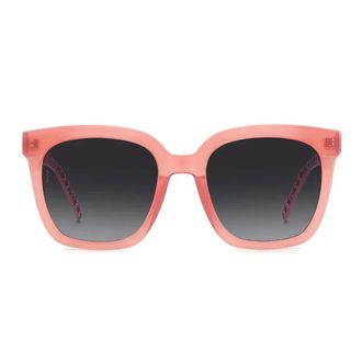 Missoni unisex, Accessoires, Rose, Taille: 54 MM Lunettes de soleil graphiques en zigzag avec cordon