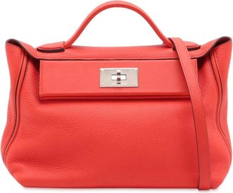 Herm&egrave;s 2020 Togo and Swift 24/24 29 satchel - Rot