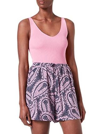 Only JDY JDYNANNA S/L Top KNT Noos T-Shirt à Bretelles pour Femme Motif Cloud Dancer, Rosebloom, S
