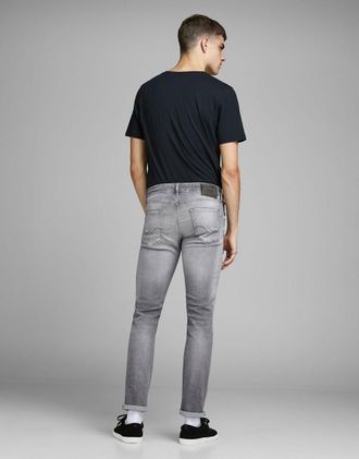 Jack & Jones Icon - Jean skinny en denim - Gris d&eacute;lav&eacute;