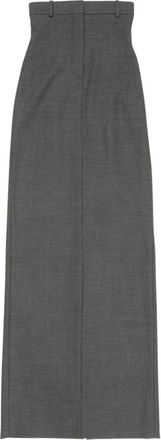 Acne Studios Femme, Jupes, Gris, Taille: 38 FR Jupe en Laine Mélangée Gris Foncé