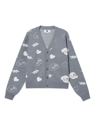 Chocoolate cardigan à boutonnière - Gris