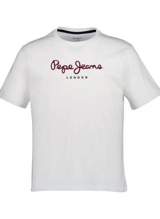 Pepe Jeans London Herren T-Shirt wei&szlig; Baumwolle