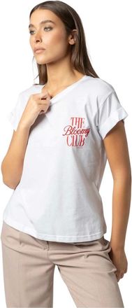 Kocca Femme, Tops, Blanc, Taille: 36 FR Relaxed Round Neck T-shirt