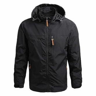 Generic Veste de pluie imperm&eacute;able pour homme : veste coupe-vent pour homme, veste de pluie respirante avec capuche, veste softshell pour randonn&eacute;e, alpinisme
