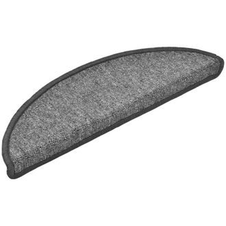 vidaXL Stufenmatten 20 Stk. 56x17x3 cm Dunkelgrau Halbrund vidaXL