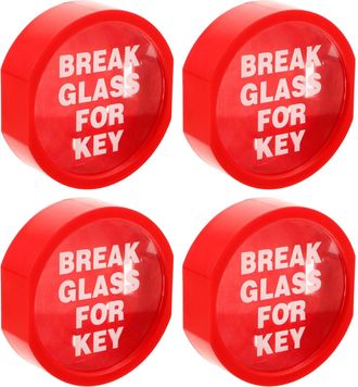 Cabilock 4 St&uuml;ck Notfall-schl&uuml;sselkasten Rot Wandmontage Feuerl&ouml;scherschrank Schl&uuml;sselbox Sicherheitsbox f&uuml;r Au&szlig;eneinsatz und T&uuml;r-Notfall Robuster Schl&uuml;sselhal