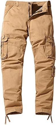 Generic Pantalon de d&eacute;tente pour homme - Pantalon de sport baggy chino coupe droite - Coupe ample - Pantalon de jogging de randonn&eacute;e - Pantalon de chef avec p