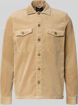 Lerros Regular Fit Hemdjacke in Kord-Optik