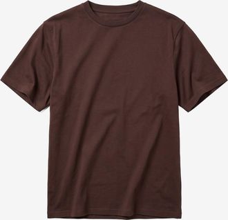 Knowledge Cotton Apparel Herren vegan T-Shirt Mercerized Chocolate Torte