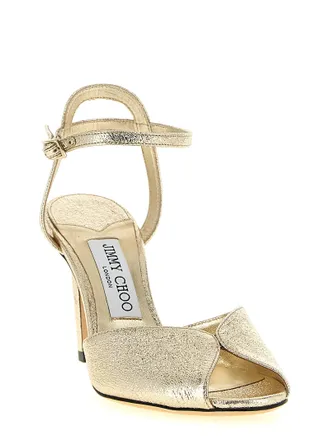 Jimmy Choo London Sacora Heel Sandal - Gold