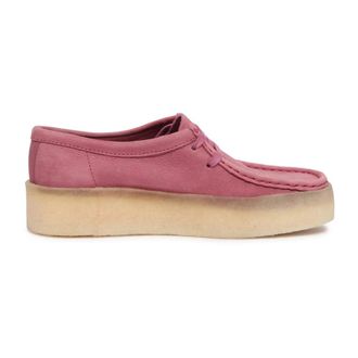 Clarks Rosa Nubuk Wallabee Cup Damenschuhe - - Shoes - Damen - Rosa - 40 EU