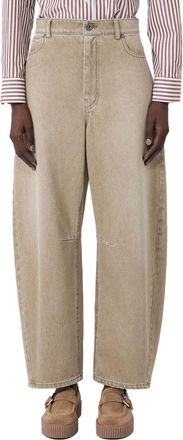 Max Mara Relaxed-Fit Denim Jeans - Beige