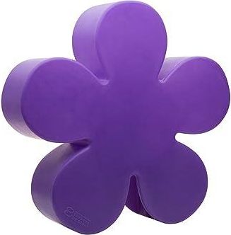 8 Seasons design Shining Flower Solar Deko-Lampe Blume Ø 40cm (Violett), inkl. Solarmodul und LED-Leuchtmittel in warmweiß, Outdoor Deko, Garten