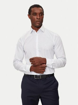 Calvin Klein Hemd K10K113537 Wei&szlig; Slim Fit