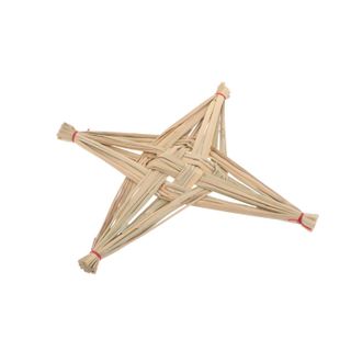 SOLUSTRE Strohkreuz Wandbehang Rustikal Handgefertigtes Bauernhaus Wandkreuz Religi&ouml;se Weihnachtsdeko f&uuml;r Zuhause Kirche und B&uuml;ro Nachhaltige Stroh Dekoration