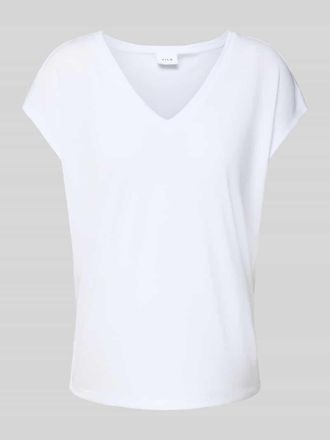 Vila T-Shirt mit V-Ausschnitt Modell modala